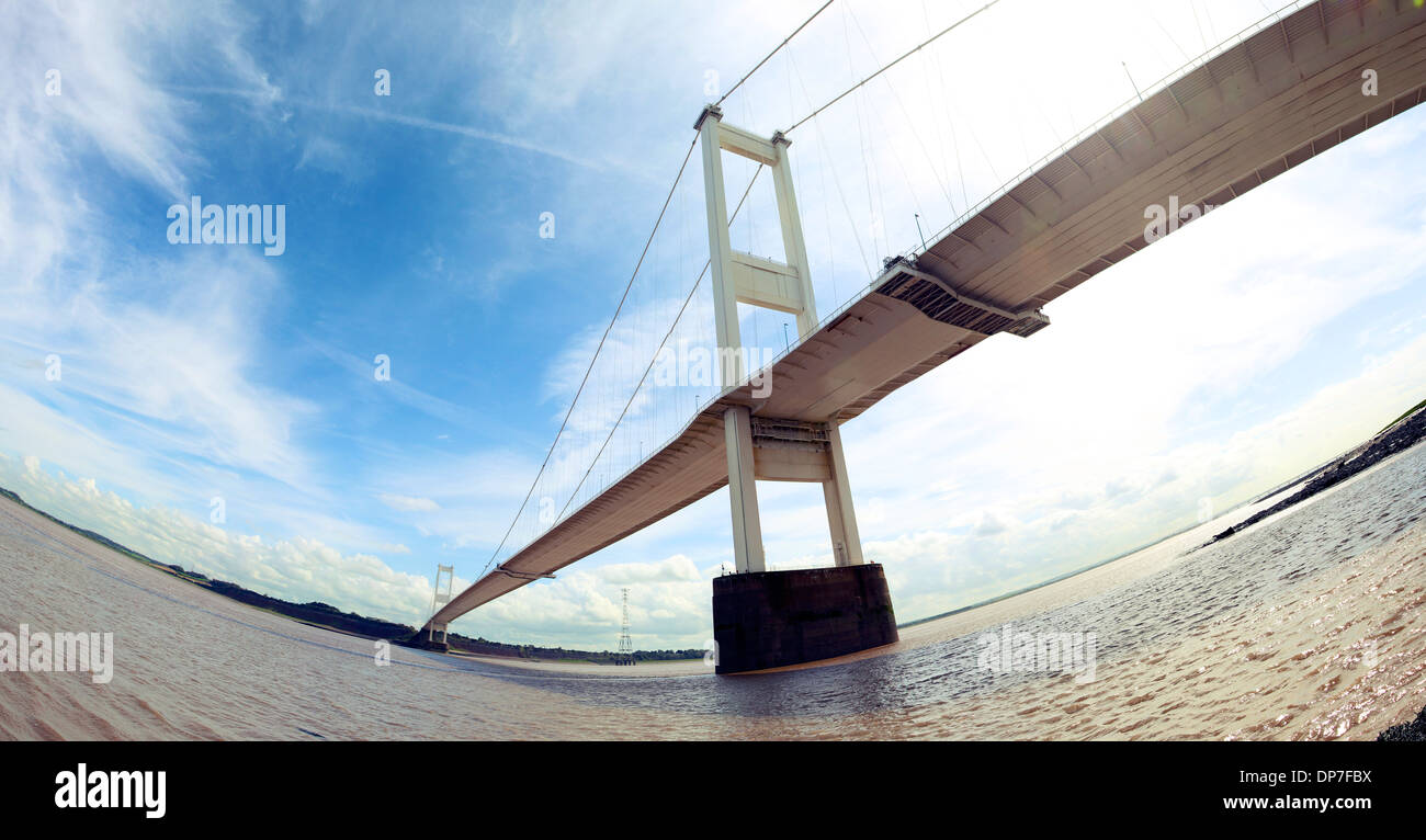 Bridge over river severn between england and wales hi-res stock ...