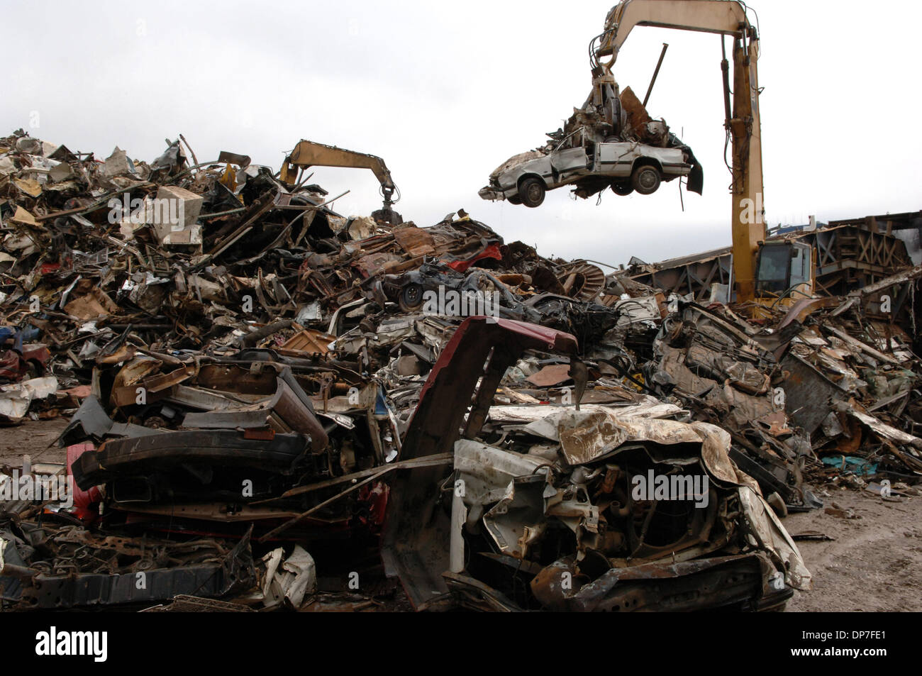 Nov 15, 2006; Atlanta, GA, USA; Scrap metal operation uses Crane to ...