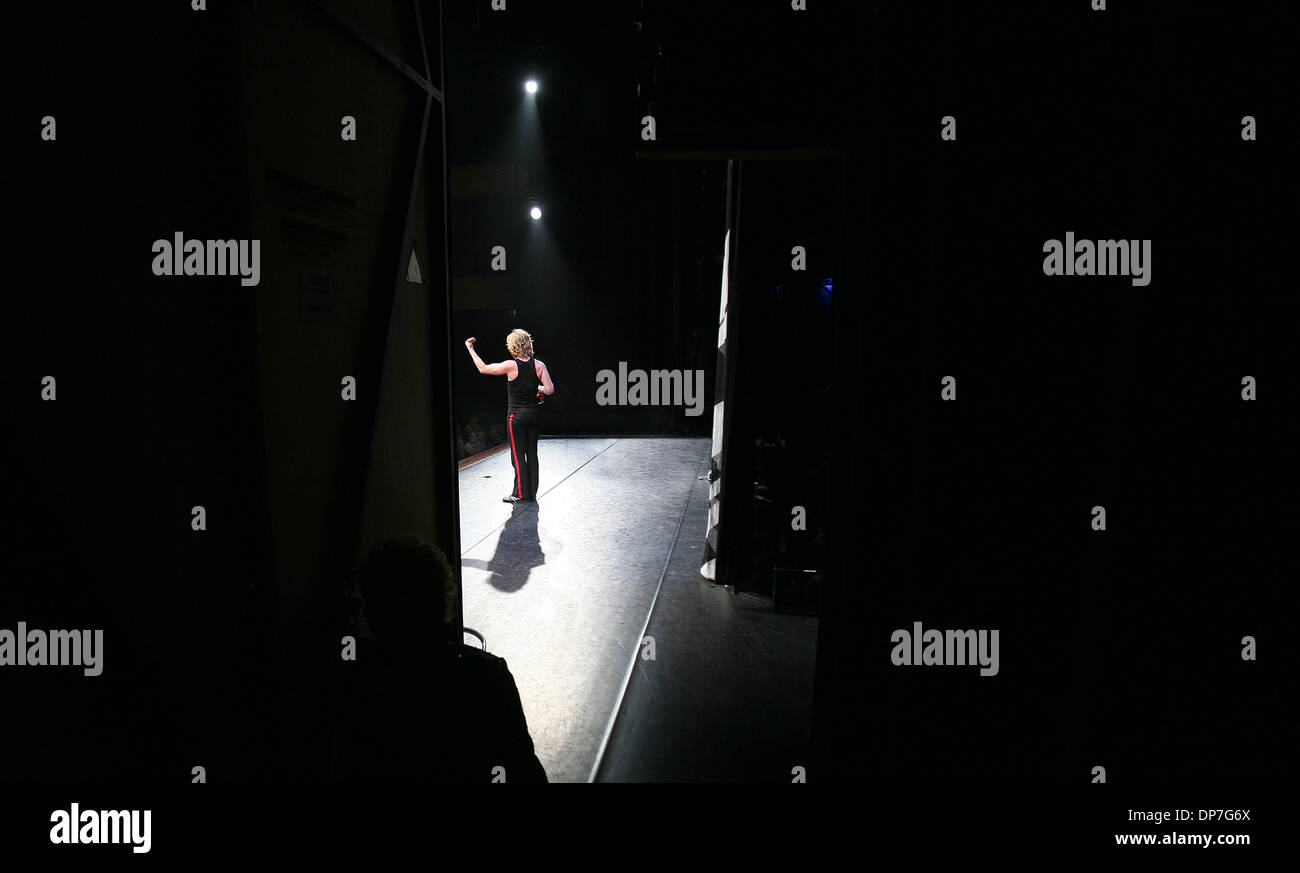 Stage Actors performing in a theater Stock Photo - Alamy