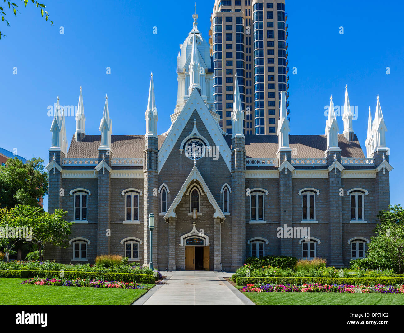 The Assembly Hall, Temple Square, Salt Lake City, Utah, USA Stock Photo ...