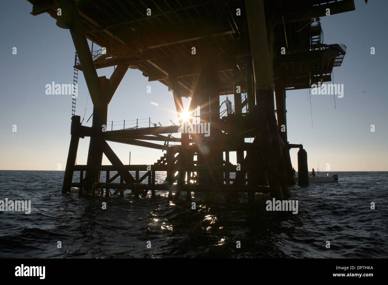 Nov 17, 2006; Venice, LA, USA; Oil rigs in the Gulf of Mexico are ...