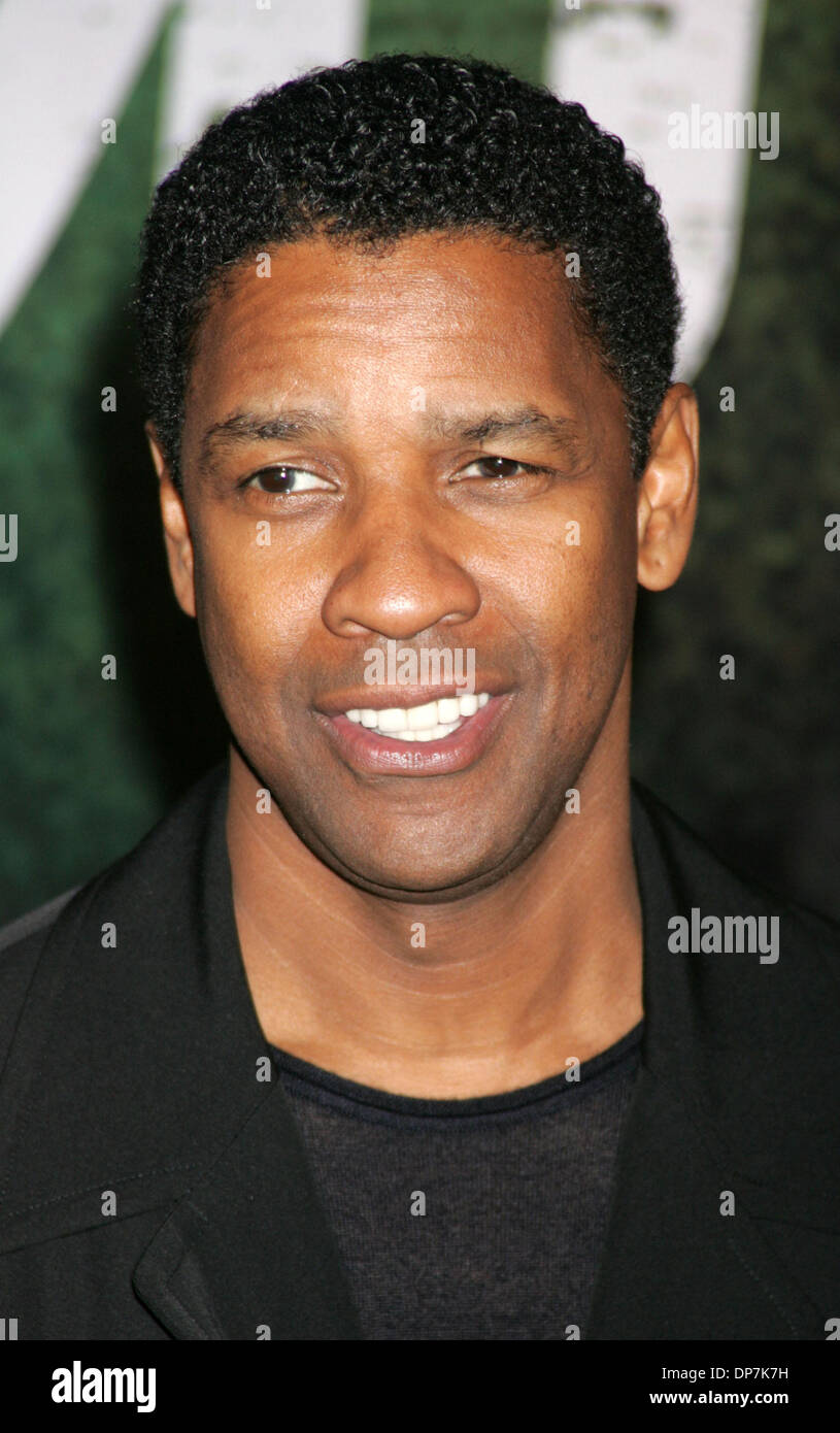Nov 20, 2006; New York, NY, USA; Actor DENZEL WASHINGTON at the ...