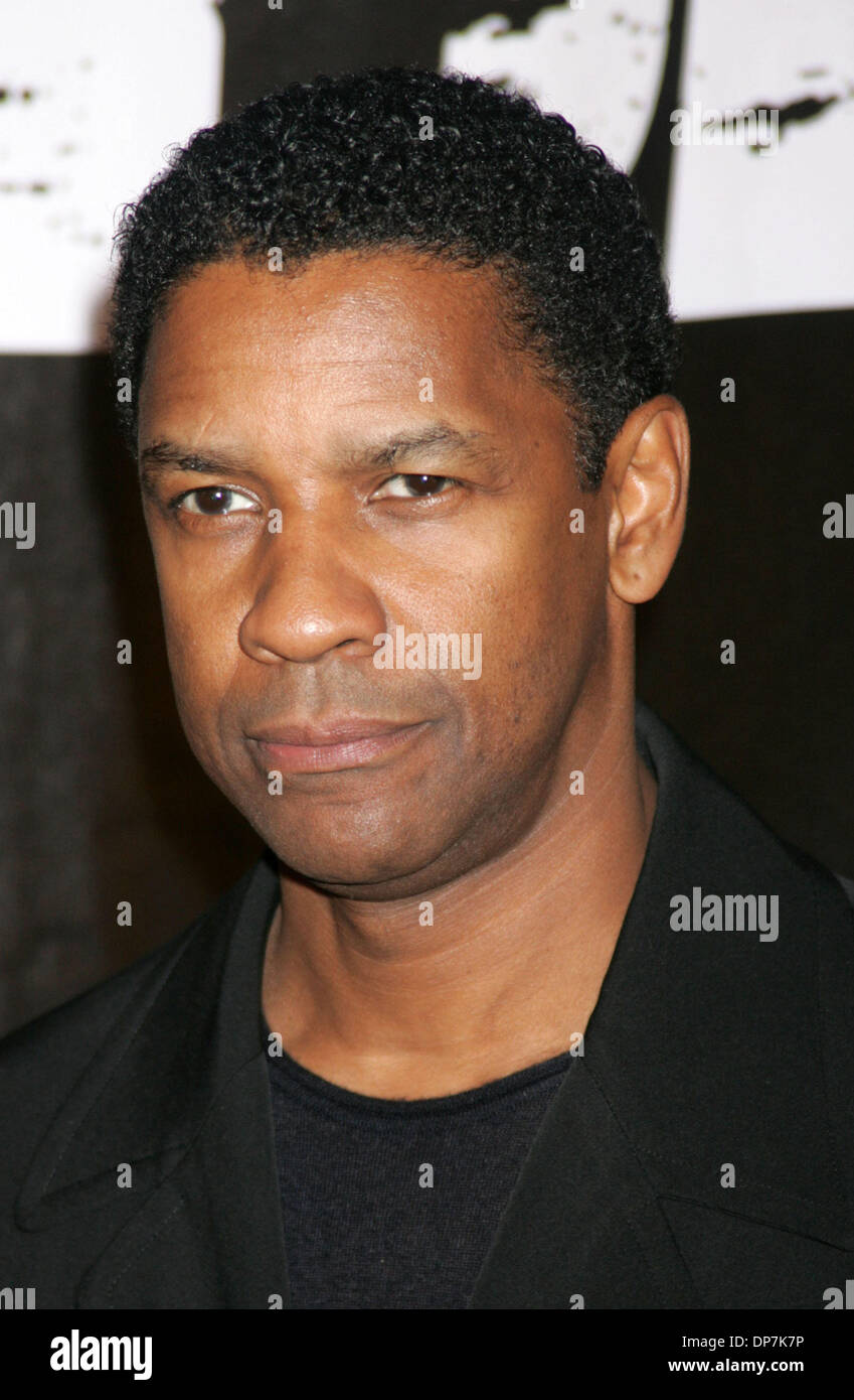 Nov 20, 2006; New York, NY, USA; Actor DENZEL WASHINGTON at the ...