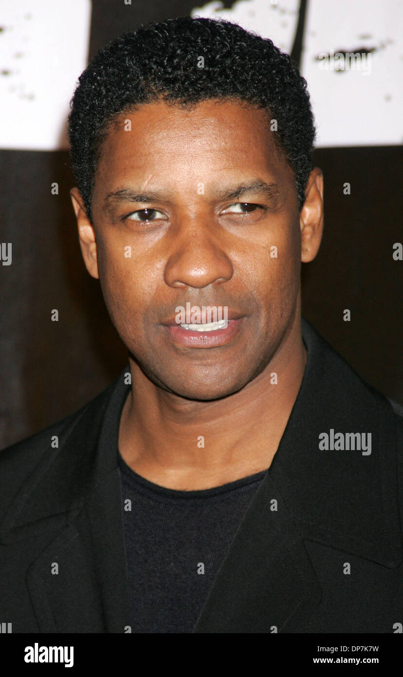 Nov 20, 2006; New York, NY, USA; Actor DENZEL WASHINGTON at the ...