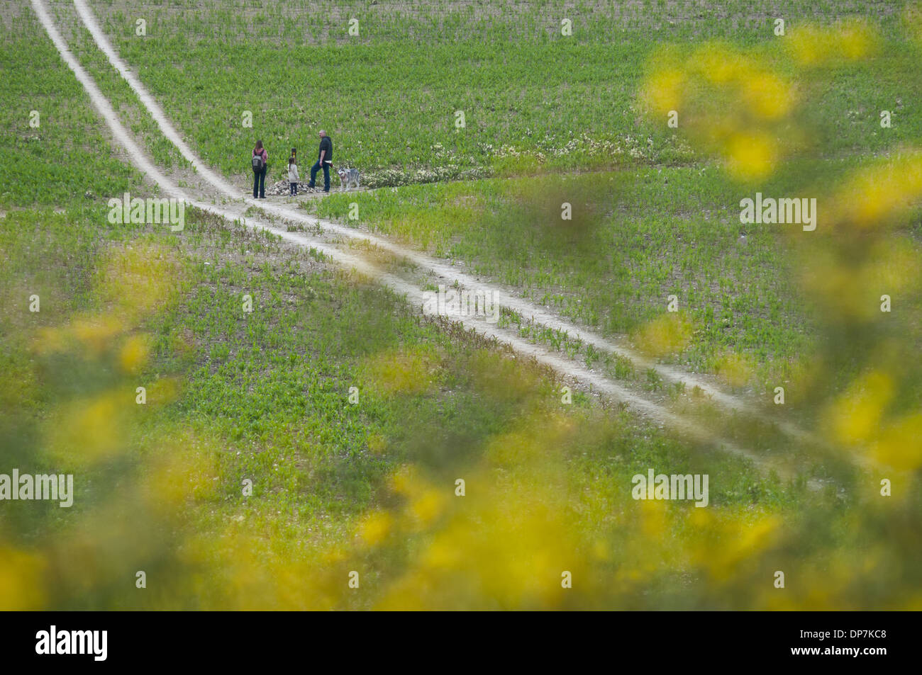 Children walking on farm track hi-res stock photography and images - Alamy