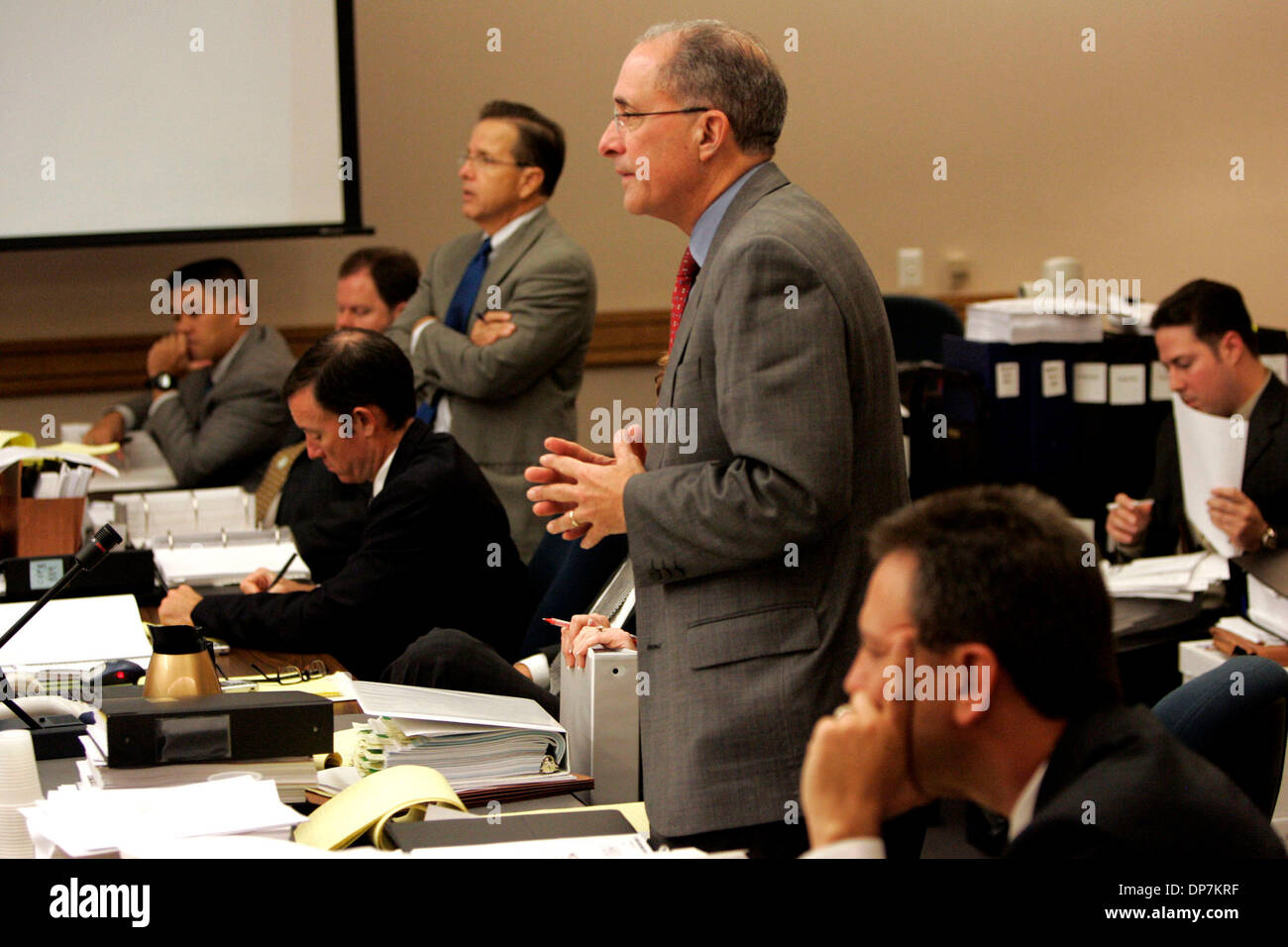 Nov 21, 2006; San Diego, CA, USA; Attorneys, from left; WALTER CHUNG ...