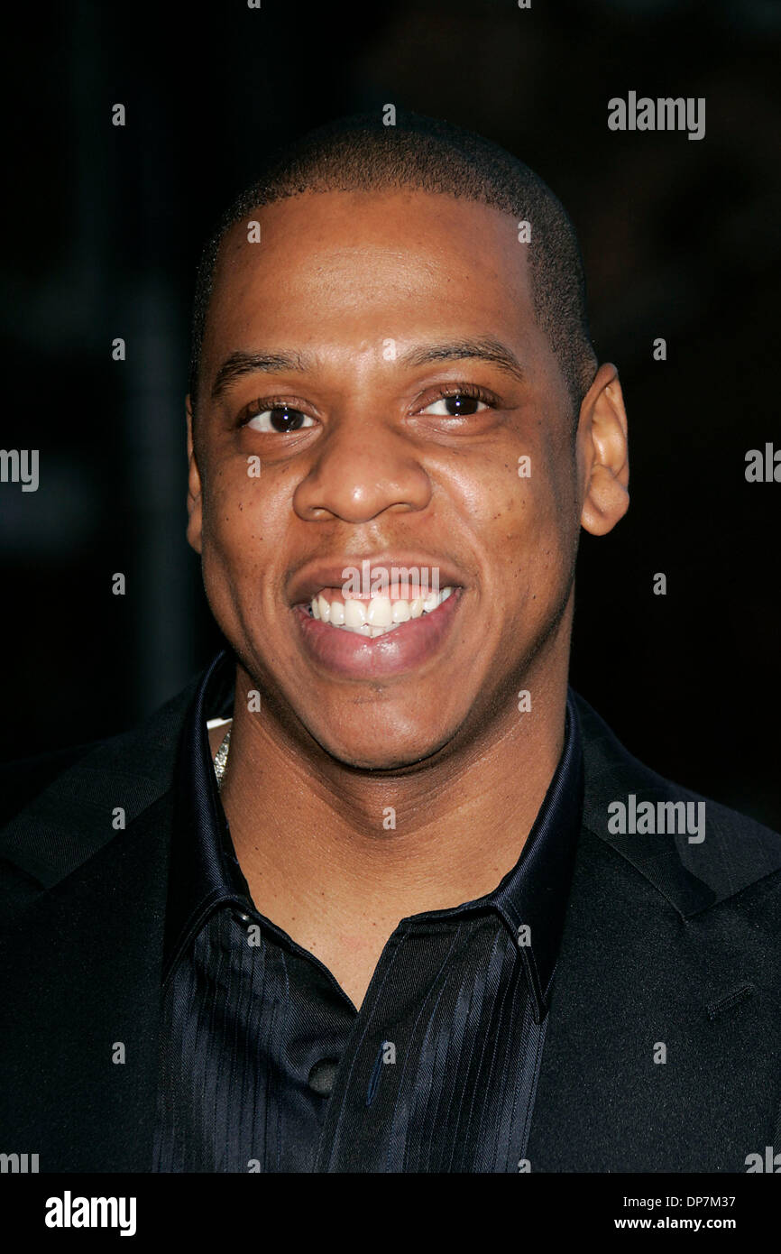 Nov 21, 2006; Los Angeles, CA, USA; Rap artist JAY-Z during arrivals at ...