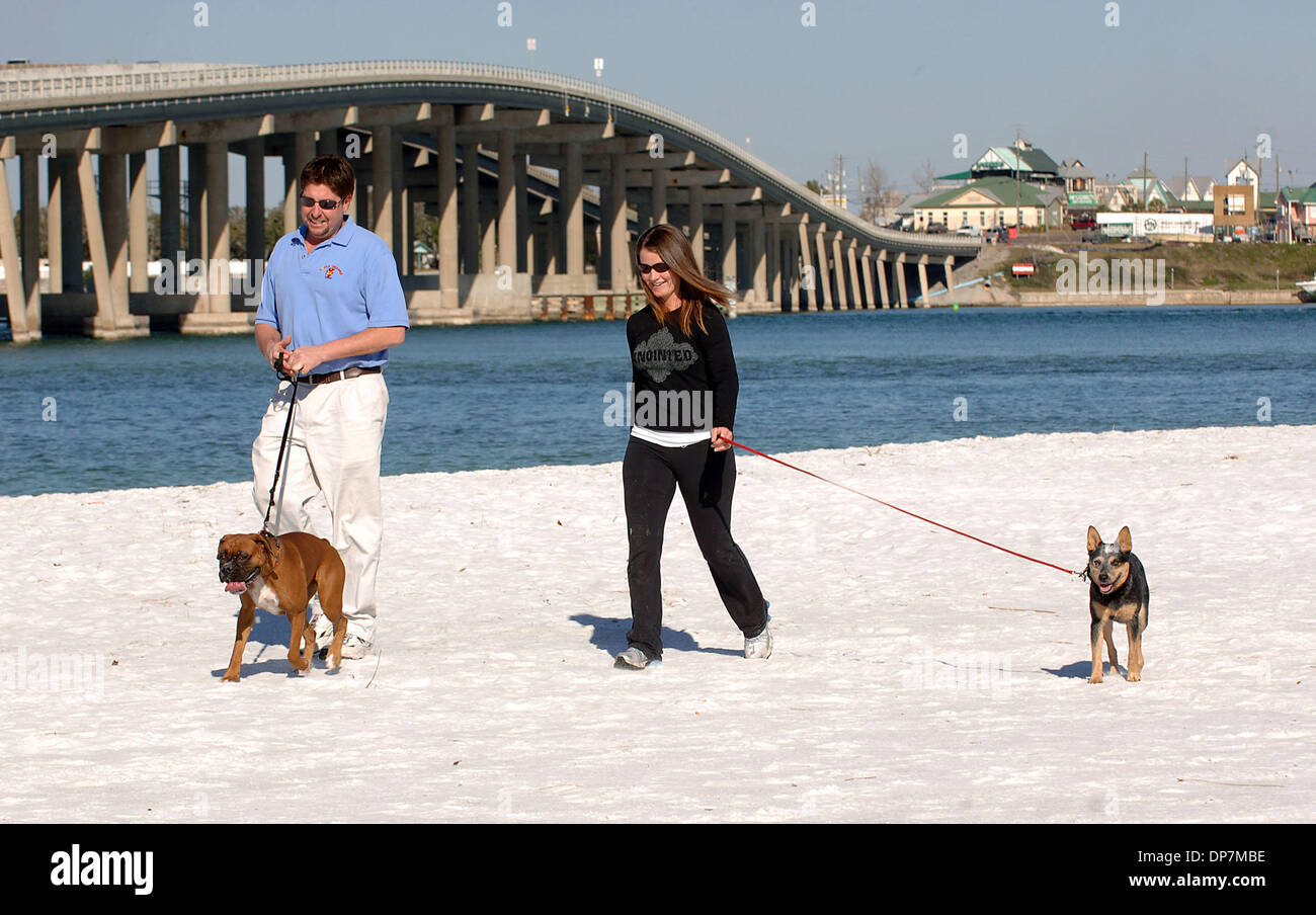Feb 12, 2006; Destin, FL, USA; Wayne Anderson and Becca Kuhl of Destin ...