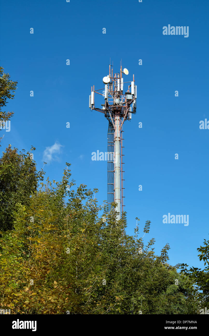 antenna, connection, technology, tower, blue, data, communication ...