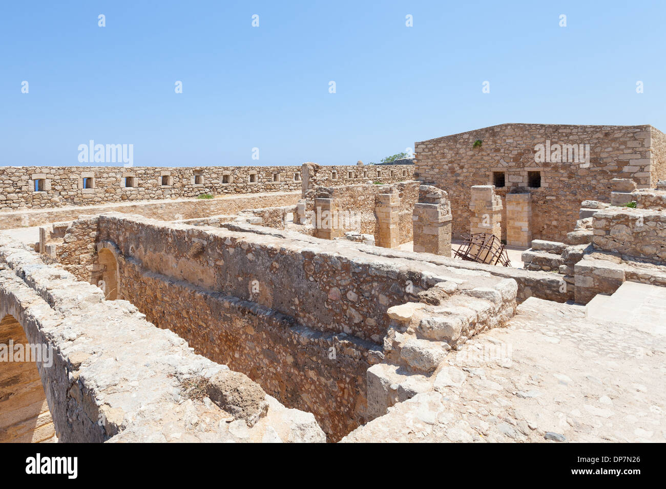 Venetian fortress in Rethymno, Crete Island, Greece Stock Photo - Alamy