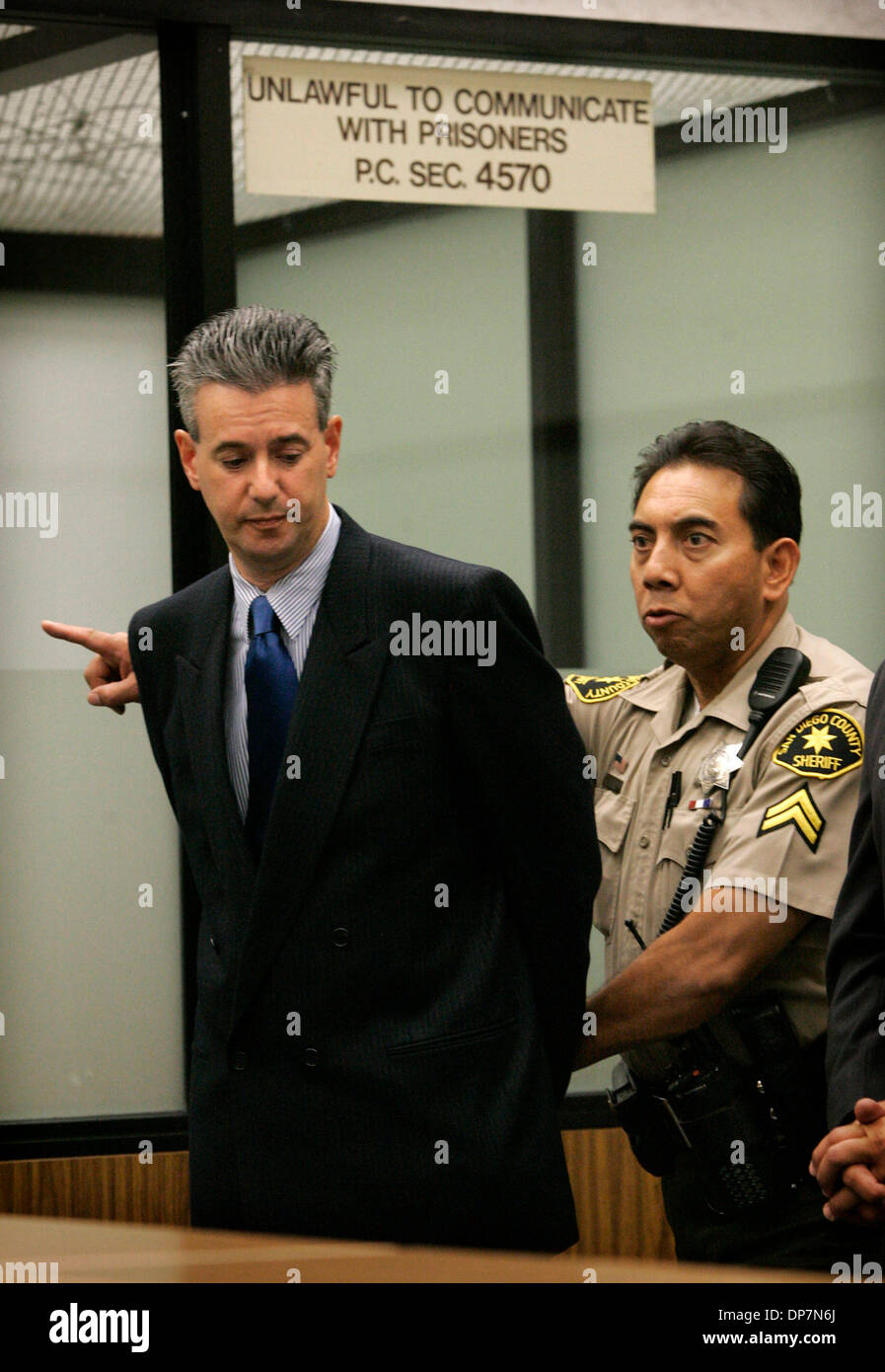 Sep 20, 2006; Vista, CA, USA; LAWRENCE IRA KATZ was escorted out by ...