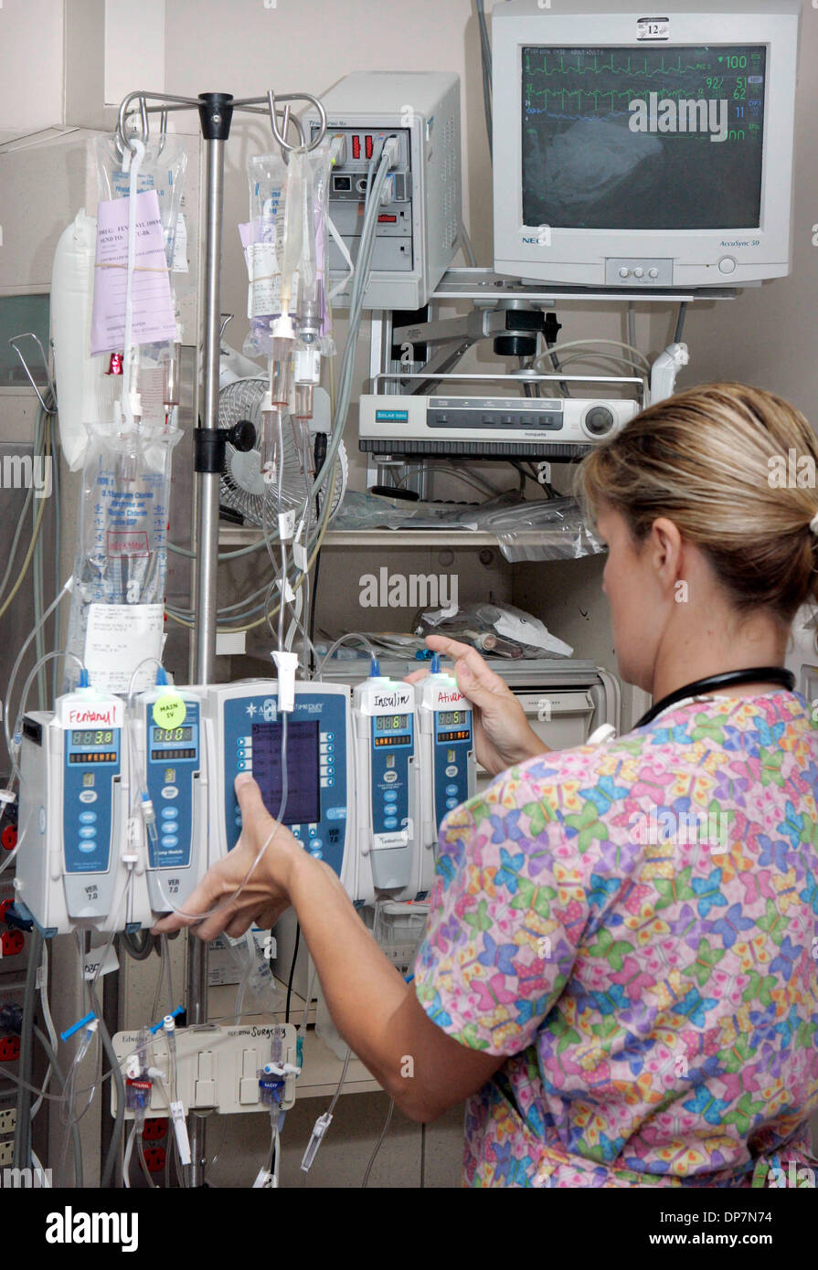 Sep 26, 2006; San Diego, CA, USA; Sharp Memorial Hospital pharmacists ...