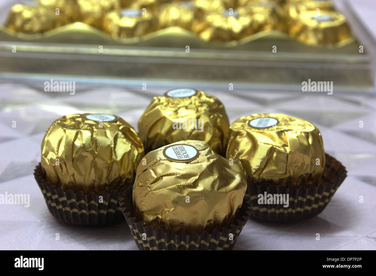 Ferrero rocher chocolates hi-res stock photography and images - Alamy