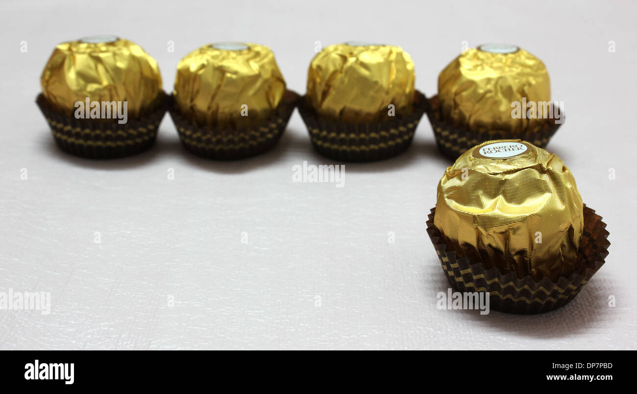 Ferrero rocher chocolate hi-res stock photography and images - Alamy