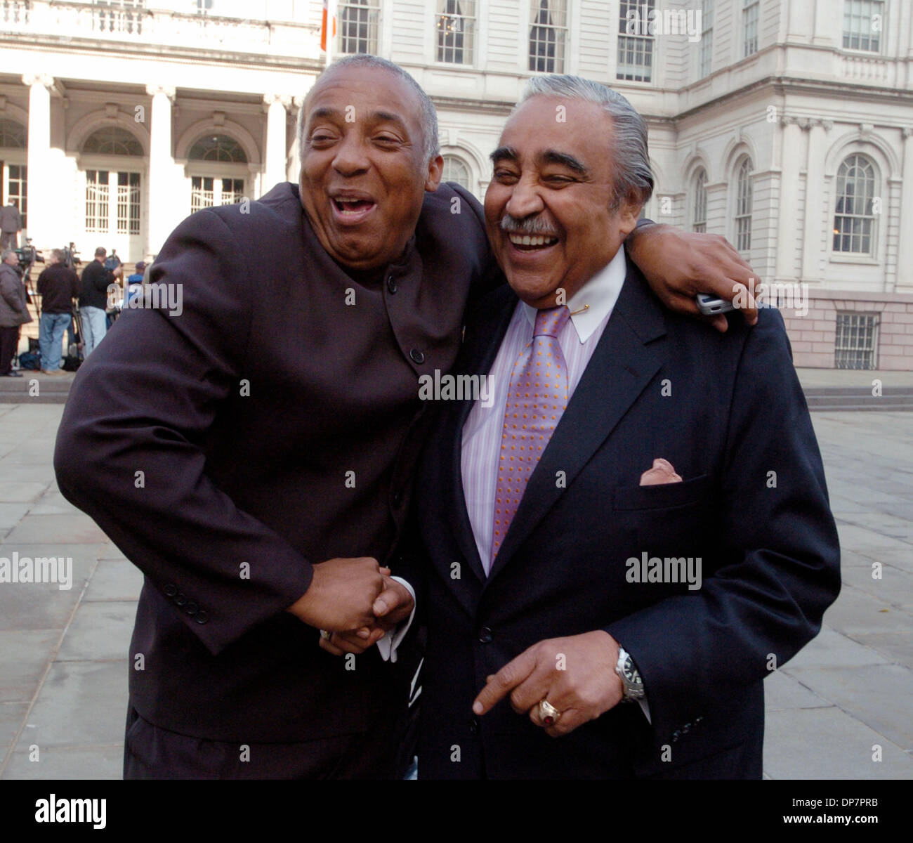 Nov 27, 2006; Manhattan, NY, USA; City Councilman CHARLES BARRON (L ...