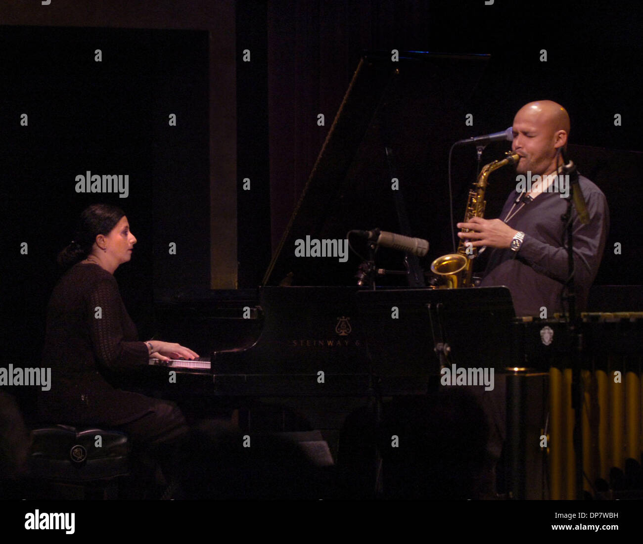 Jul 20, 2006; San Francisco, CA, USA; Pianist RENEE ROSNES, left, and ...