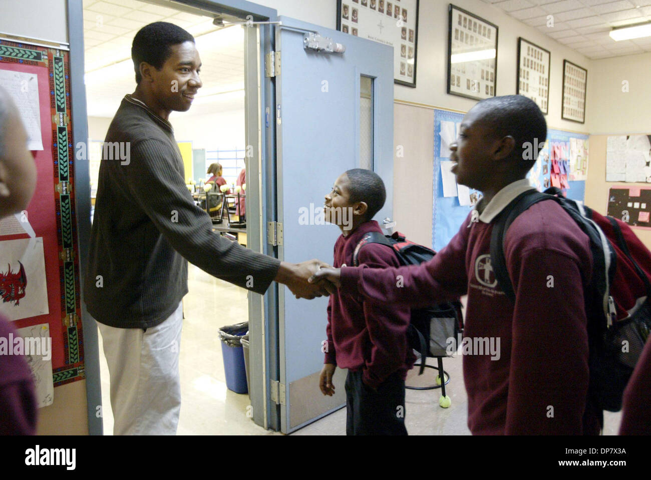 Oct 31, 2006; Oakland, CA, USA; Dean RODNEY PIERRE-ANTOINE greets ...