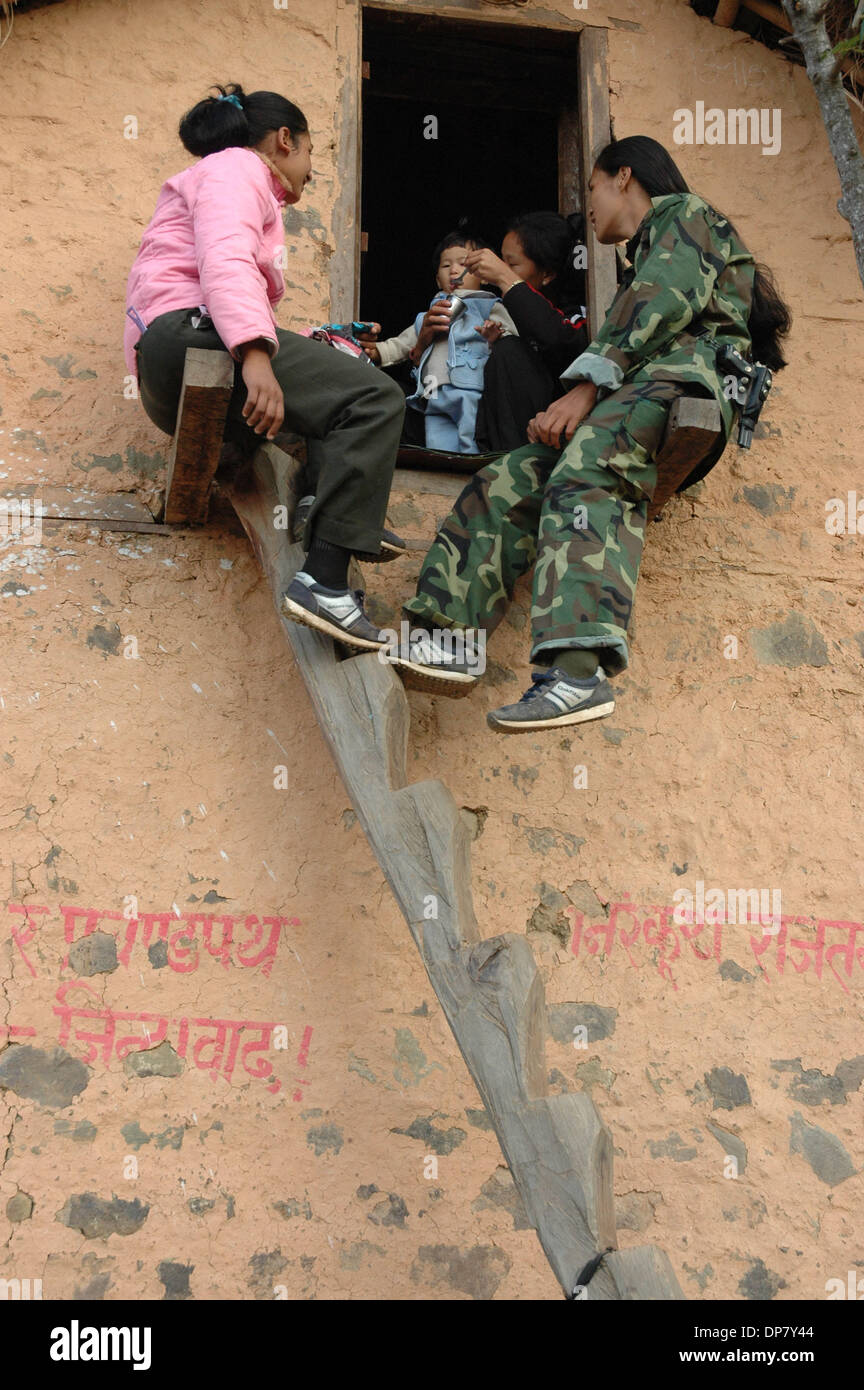 Nov 30, 2006; Surkhet, NEPAL; 6th Brigade PLA of CPN Maoist KABITA ...