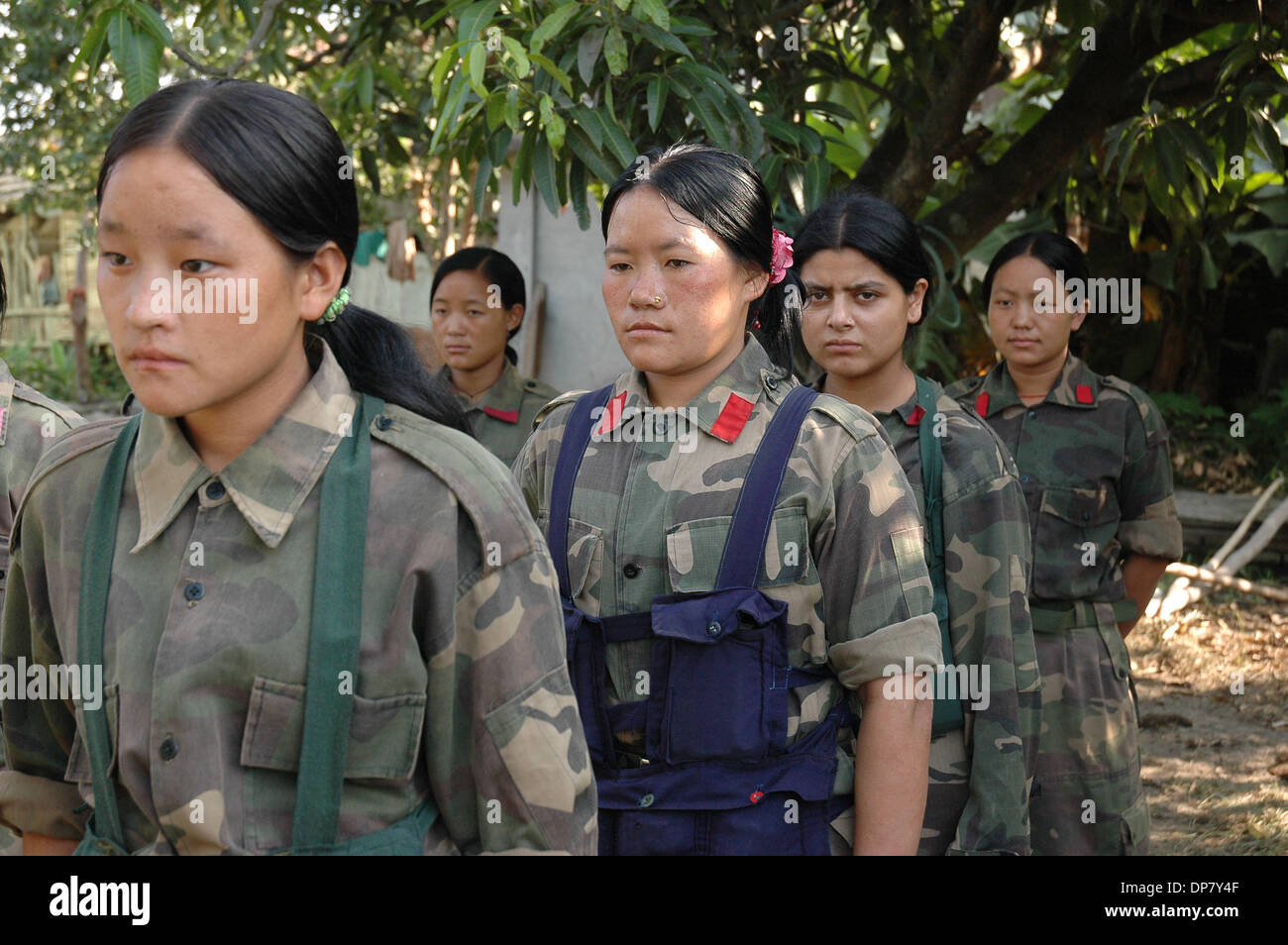 Nov 30, 2006; Sarlahi, NEPAL; 3rd Brigade PLA performing their morning ...