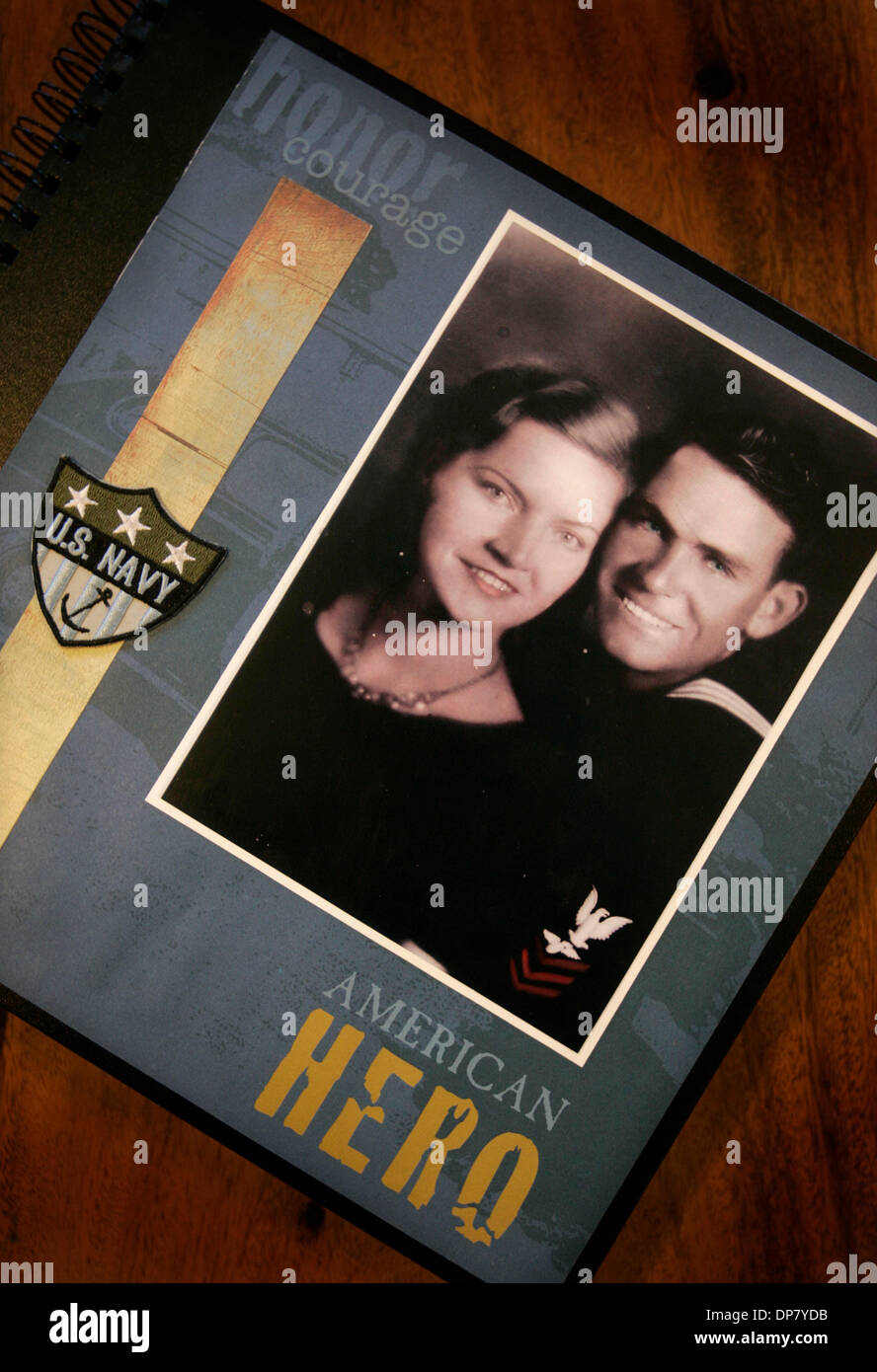 Nov 30, 2006; San Diego, CA, USA; The front of JOHN FINN'S photo album ...