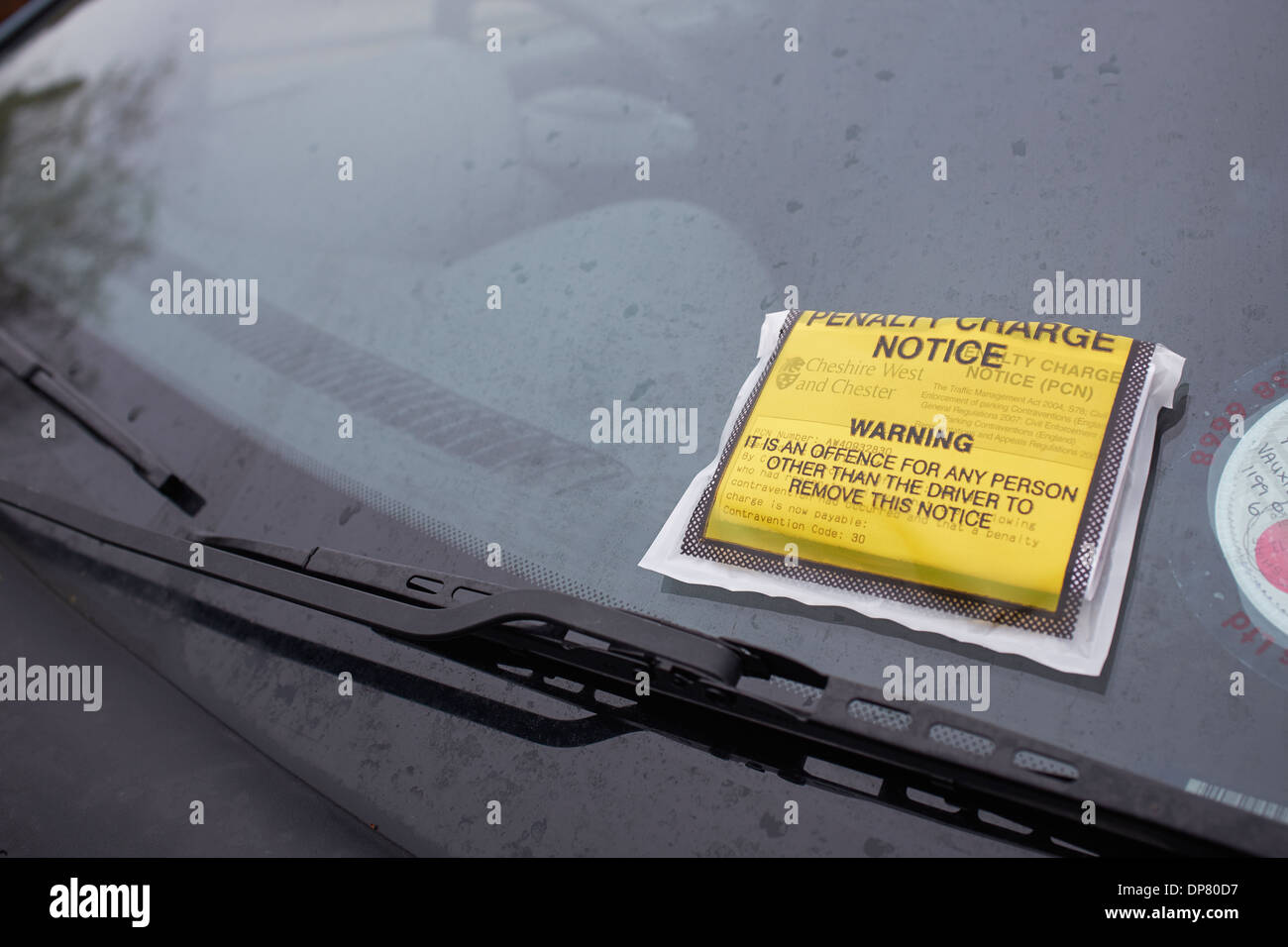 Car with a PCN Penalty Charge Notice on the windscreen Stock Photo - Alamy