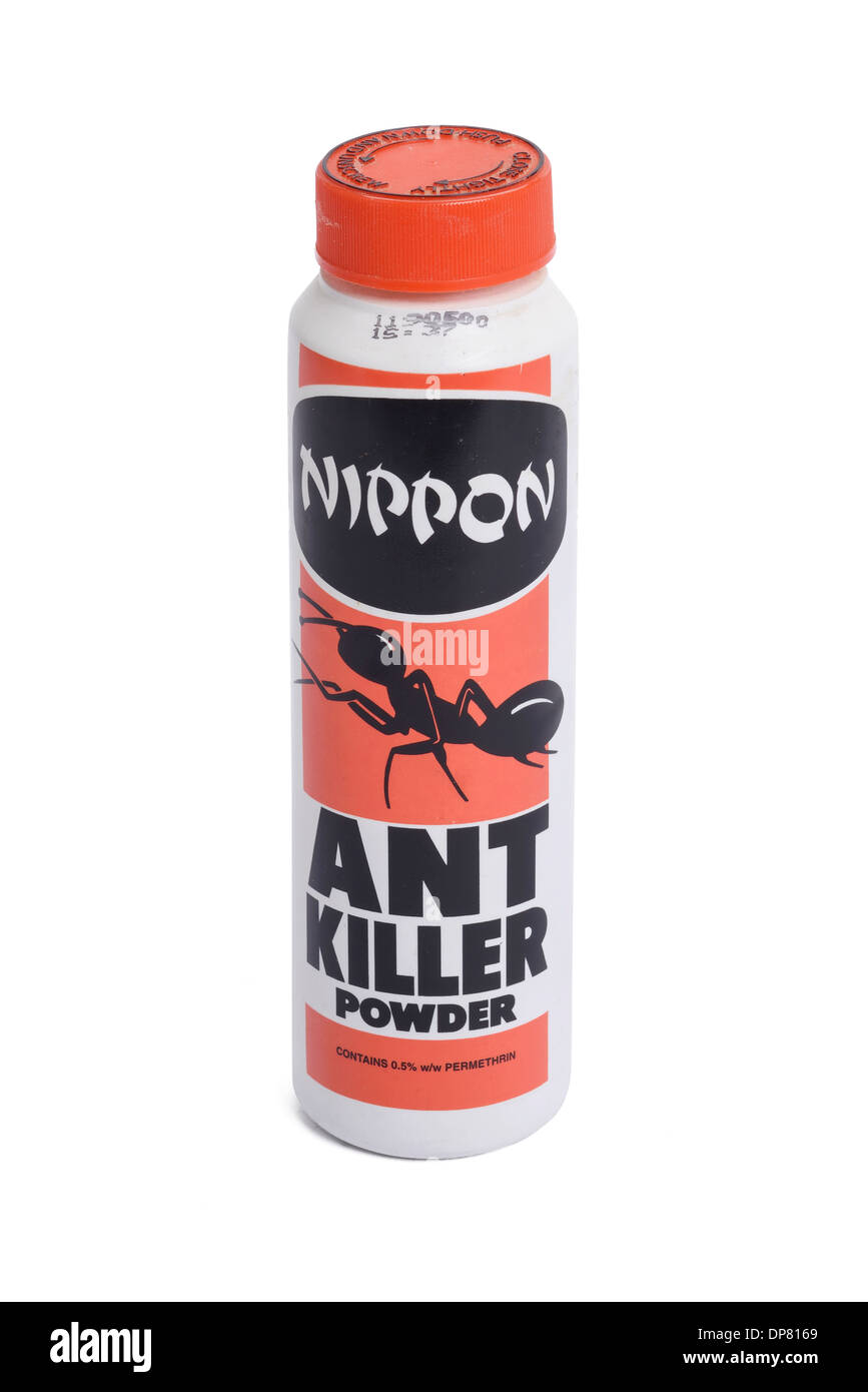 Plastic container of Nippon Ant Killer Powder Stock Photo - Alamy