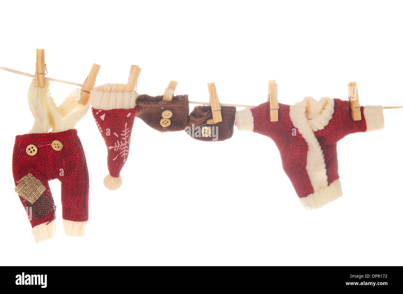 Hanging laundry santa claus hi-res stock photography and images - Alamy