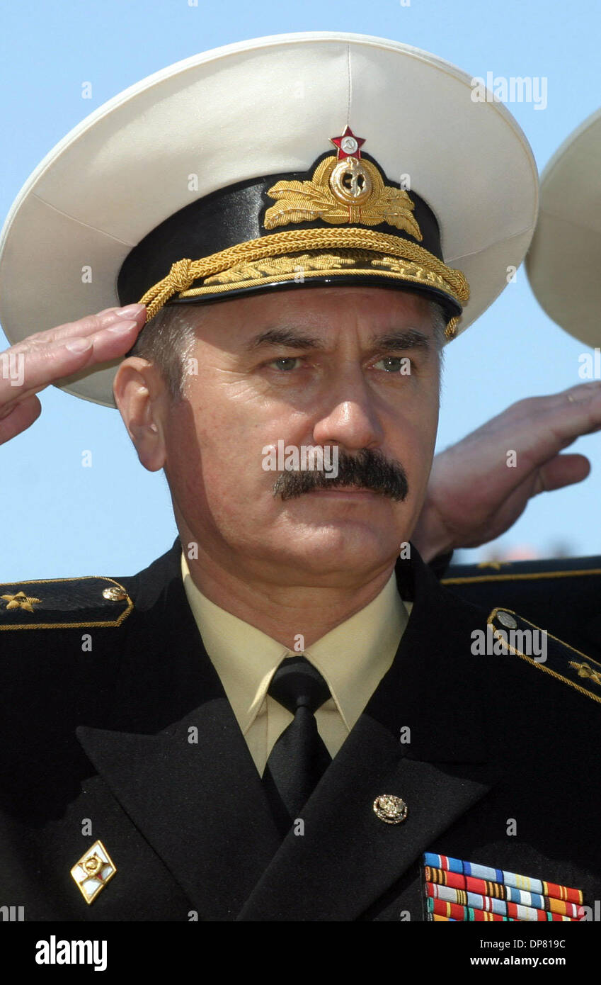 The Commander in Chief of Russian Navy admiral Vladimir Masorin.(Credit ...