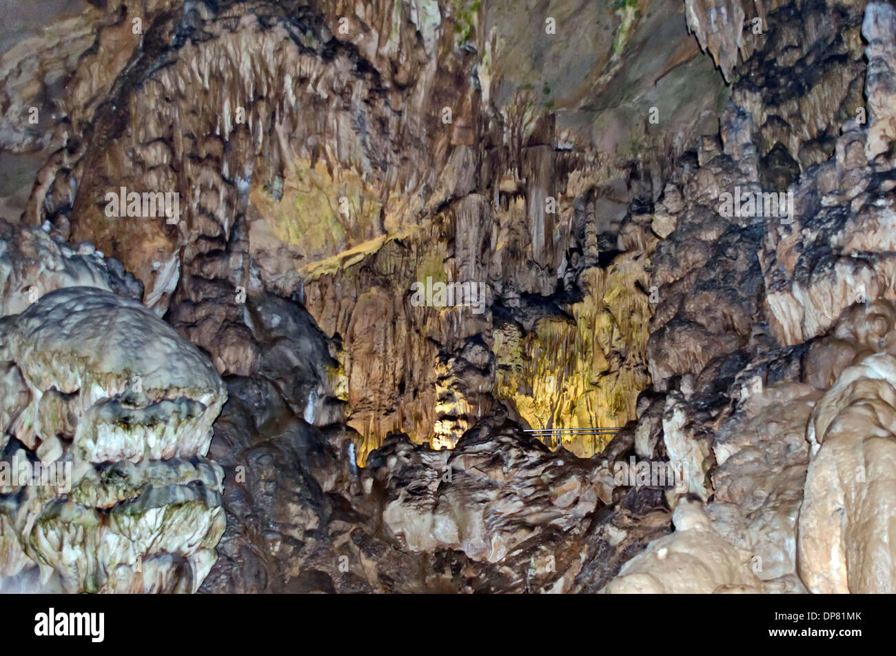 Beautiful view in Ledenika cave, near to Vratza town, Bulgaria Stock ...