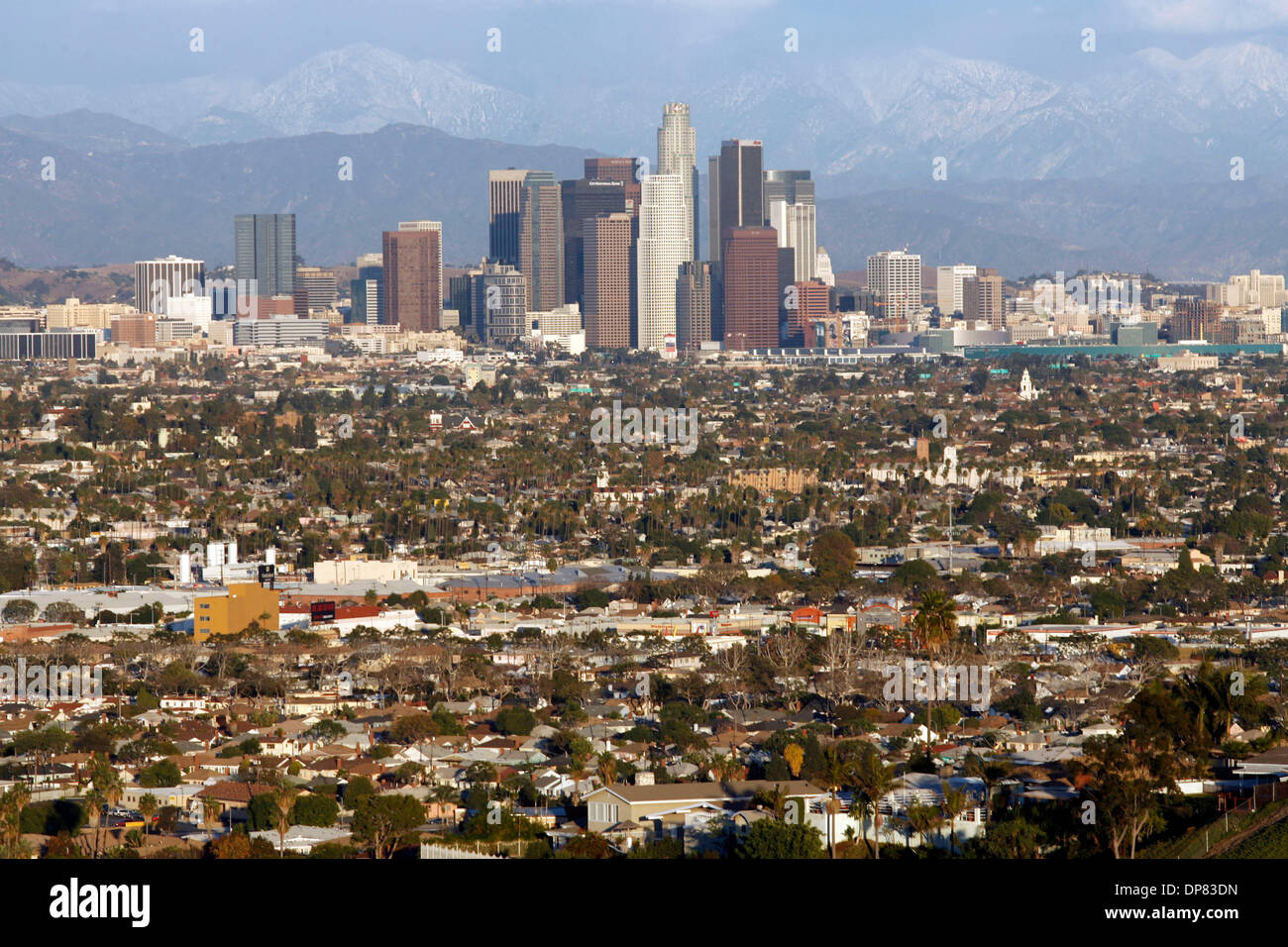 Dec 18, 2006; Los Angeles, CA, USA; The downtown Los Angeles skyline ...