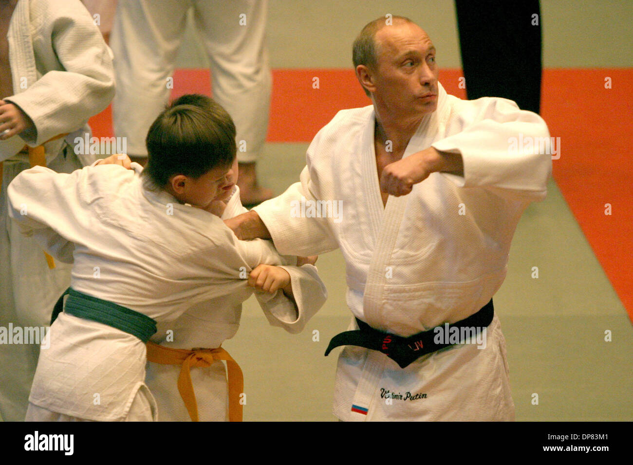 Russian president Putin giving judo master-class in Special Sport ...