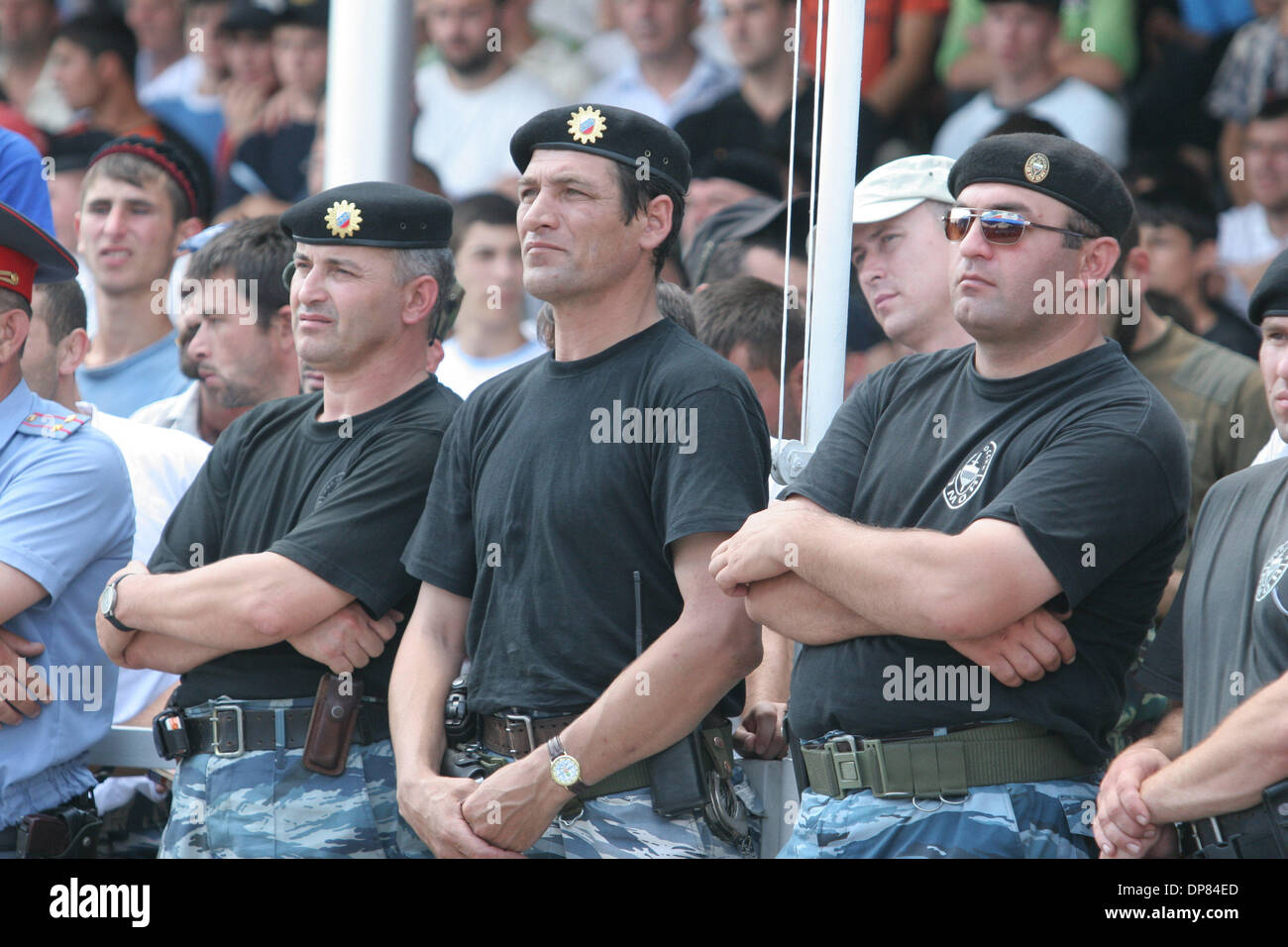 Chechen-Russian and U.S. wrestlers took part Tuesday in a match in the ...