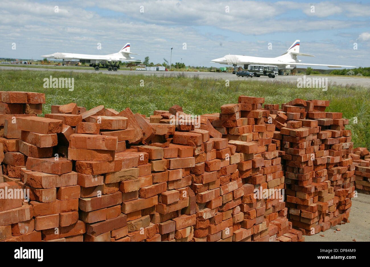 Strategic bomber Air Base in Engels town of Saratov region.Strategic ...