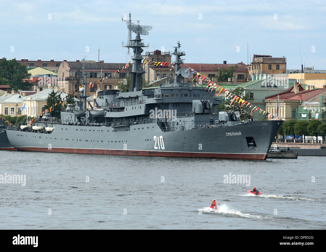 Russian Navy battle ship in St.Petersburg harbour.(Credit Image ...