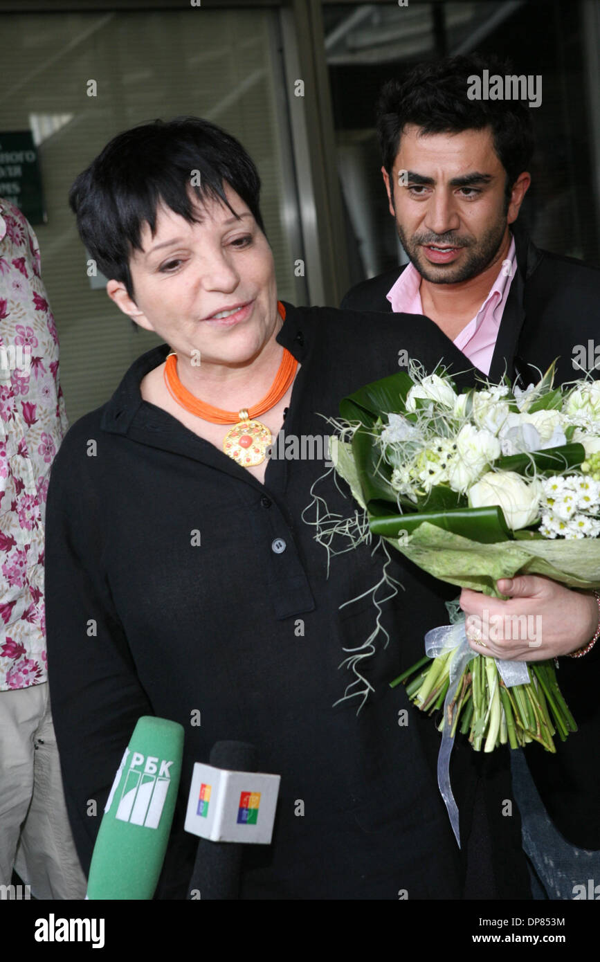 Actress and singer Lisa Minelli at Moscow`s Sheremetyevo airport just ...