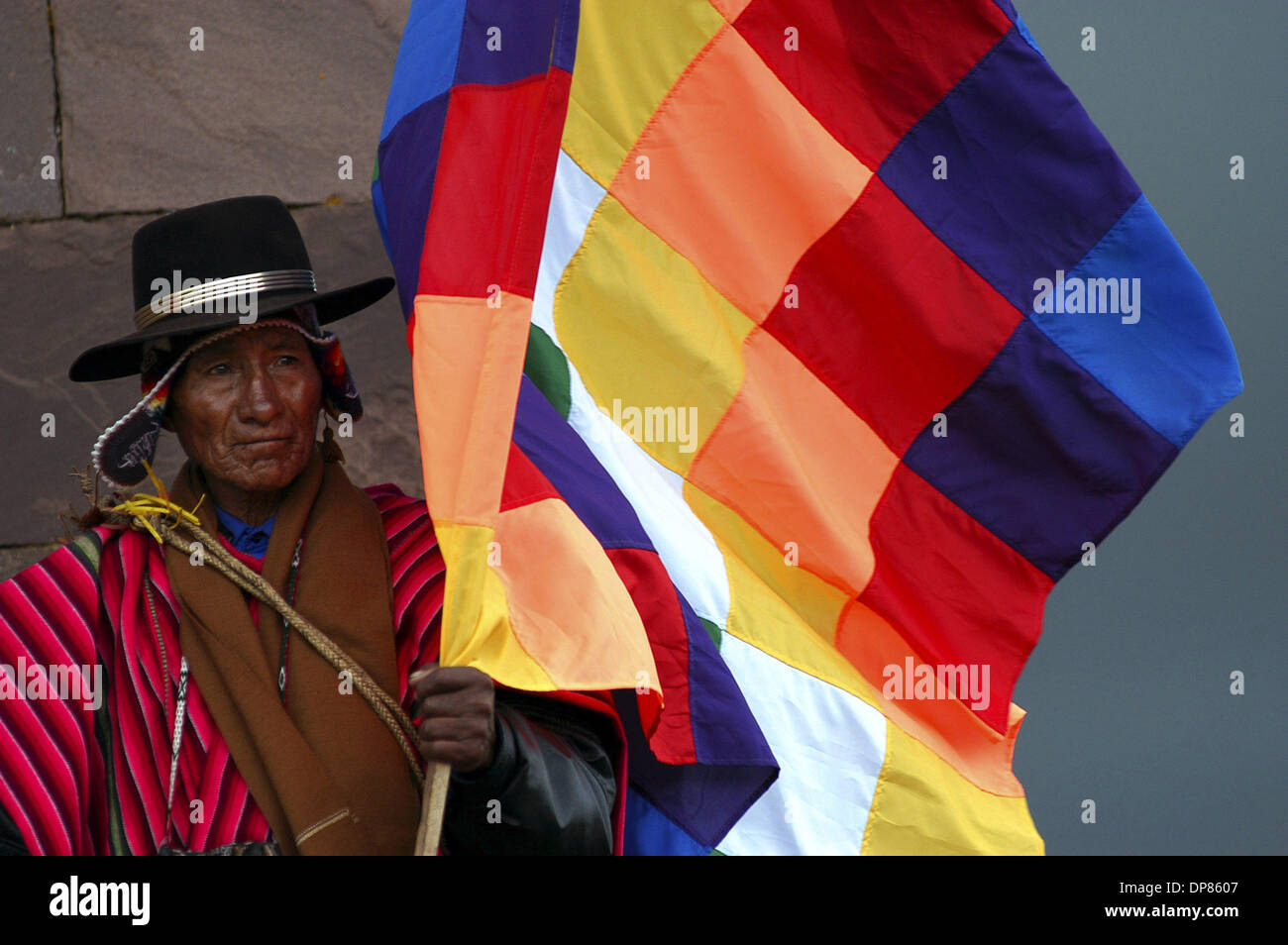 Oct 12, 2006 - La Paz, Bolivia - Militant of the MAS (Movement Towards ...