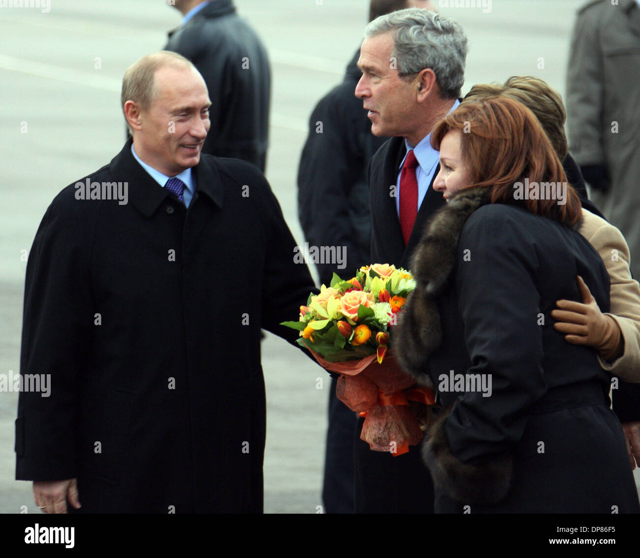 Rusian president Vladimir Putin and U.S. president George Bush had a ...
