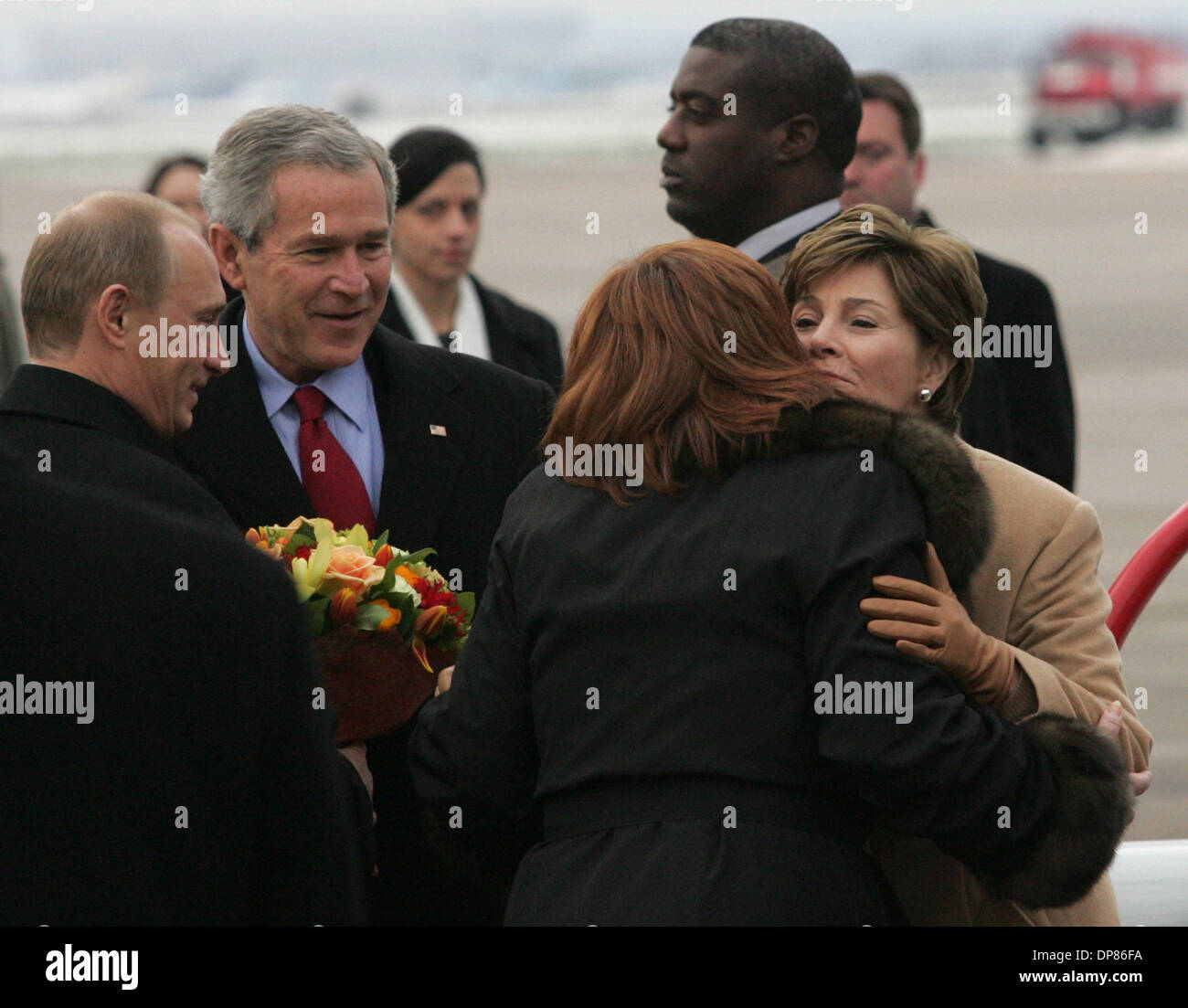 Rusian president Vladimir Putin and U.S. president George Bush had a ...