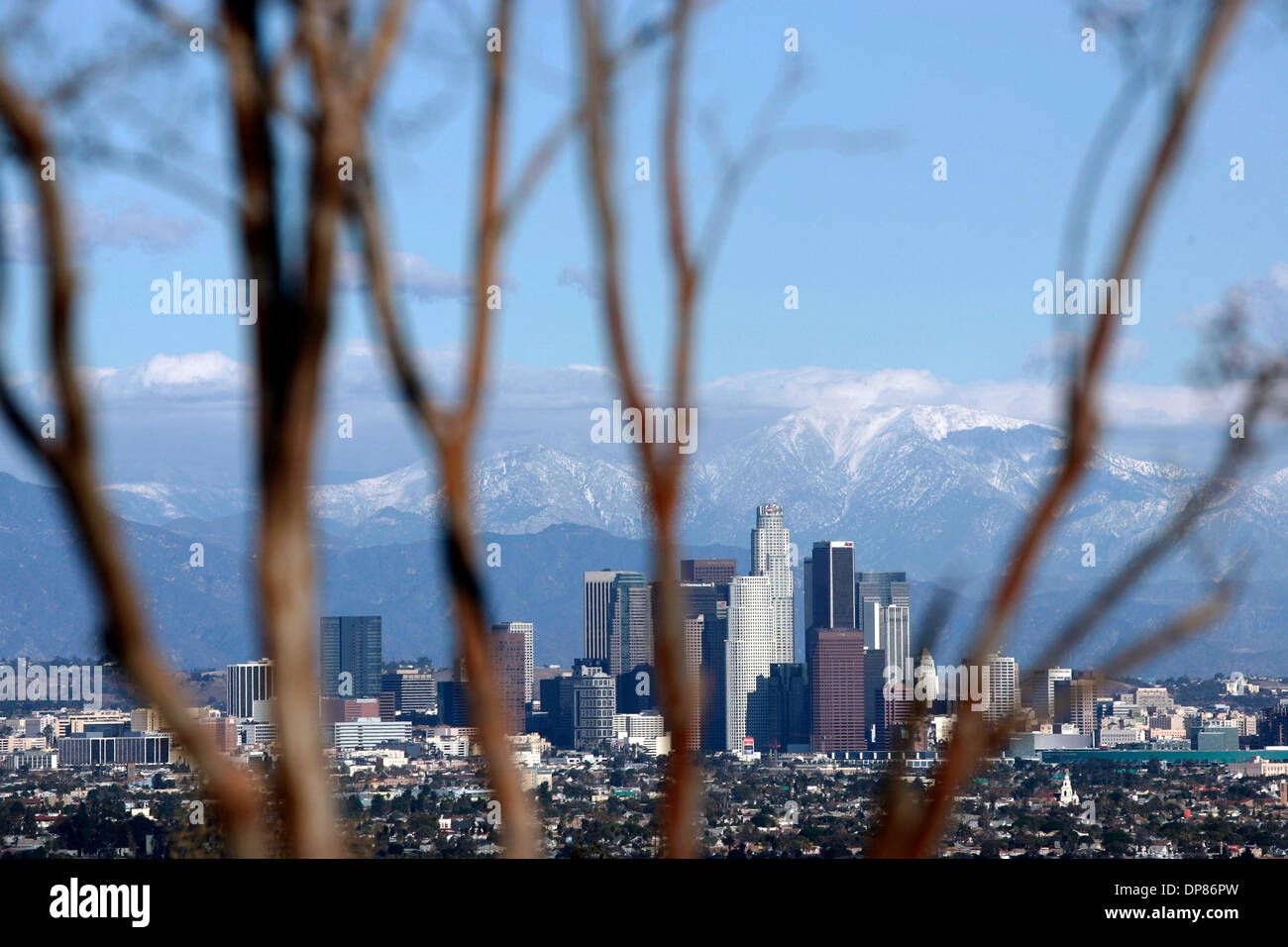Dec 18, 2006; Los Angeles, CA, USA; The downtown Los Angeles skyline ...