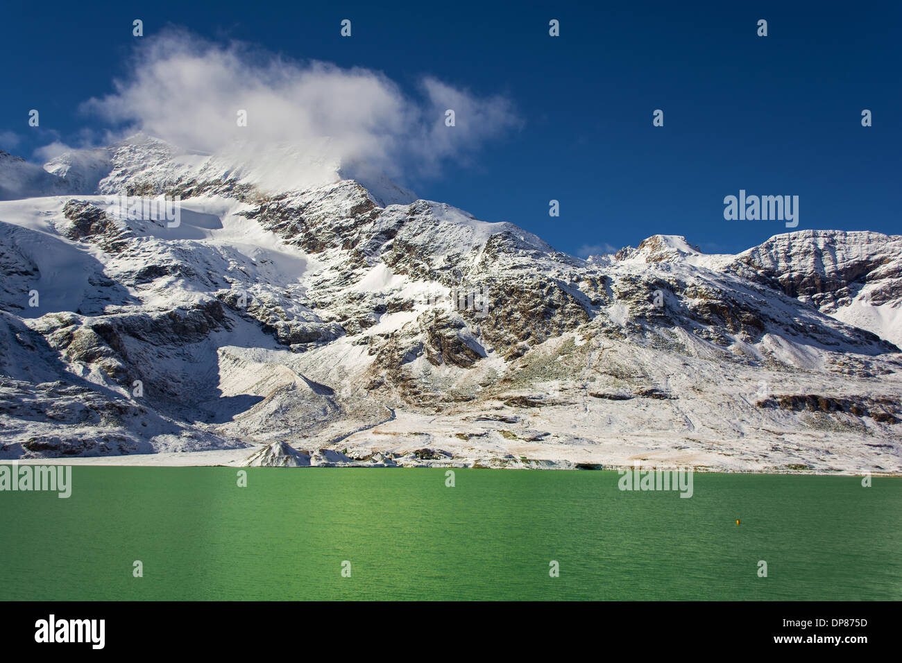 lake in the Swiss Alps called "Lago Bianco Stock Photo - Alamy