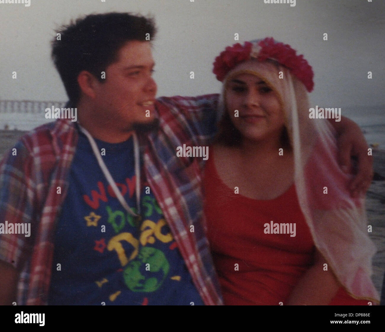 (PUBLISHED 05/02/2002, B-2): snapshot of Brian Naylor and wife Melissa ...