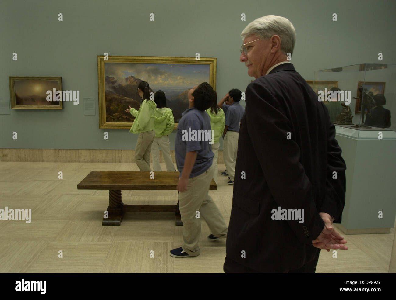 (Published 07/08/2003, B-1:1,7): Timken Museum guard Don Hartigan ...