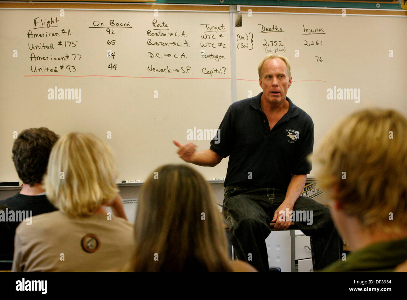 (Published 9/9/2006, A-1) September 7, 2006, CARLSBAD, CA, USA Teacher ...