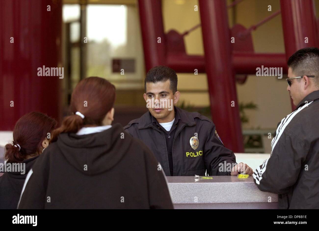 (Published 3/13/2005, A-14) Mexicali police officer JOSE MONTOYA works ...