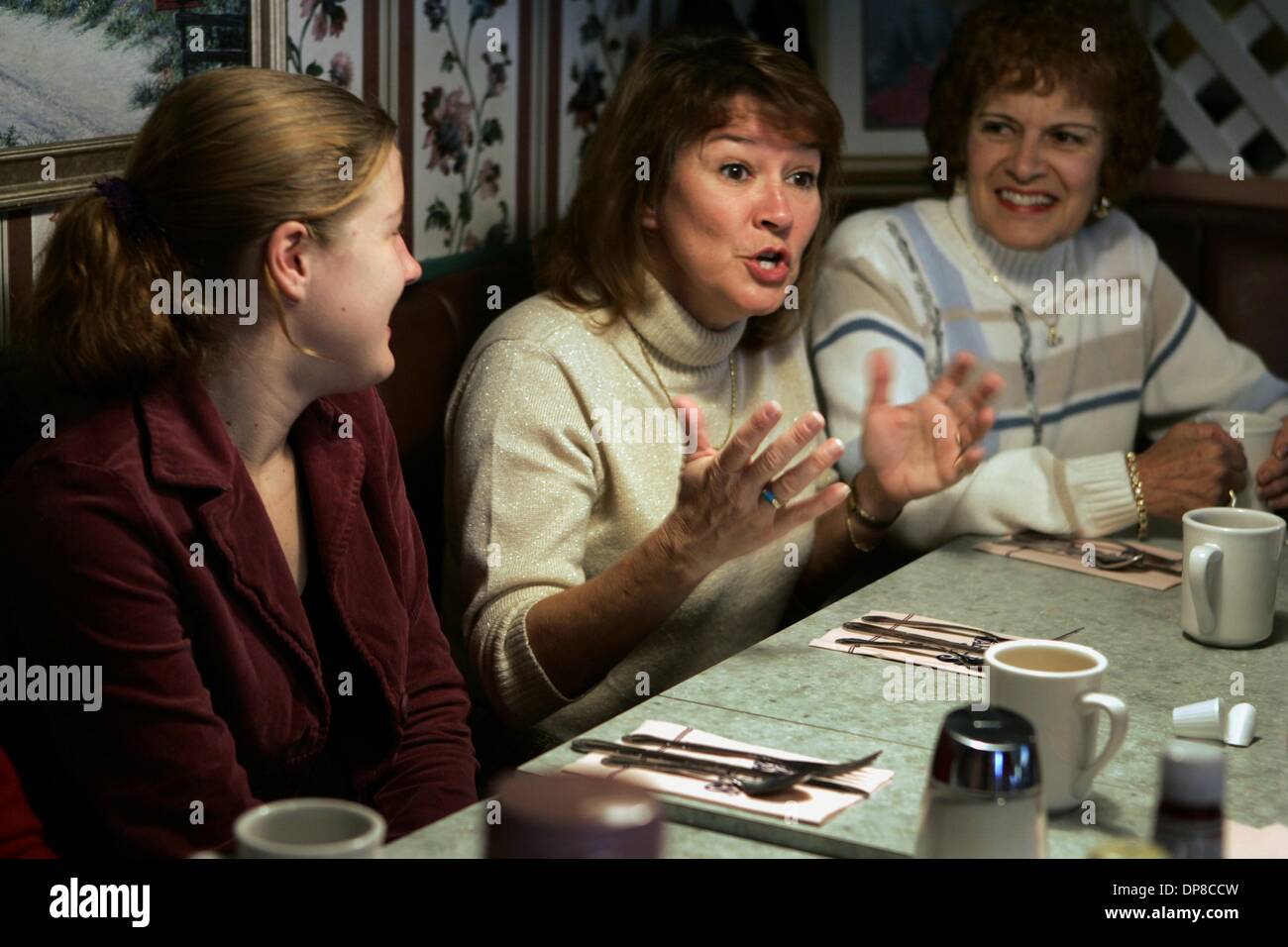 (Published 1/23/2005, J-1) Sandwiched between her daughter Stephanie ...