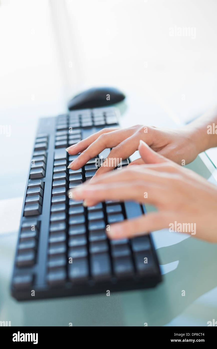 Hands typing keyboard hi-res stock photography and images - Alamy