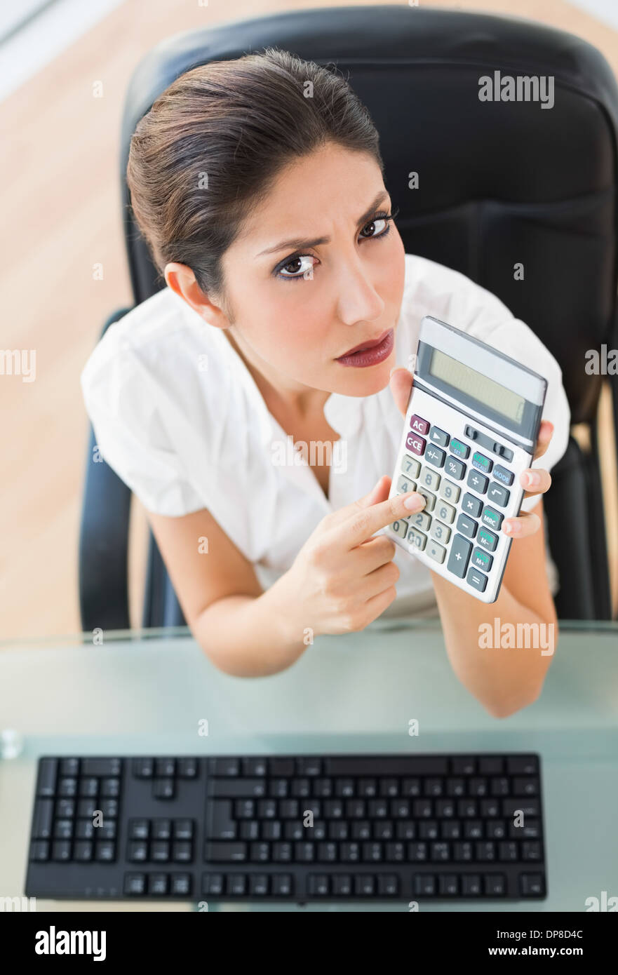 Female accountant computer calculator hi-res stock photography and ...