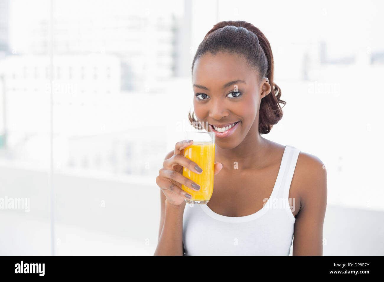 Attractive model healthy juice hi-res stock photography and images - Alamy