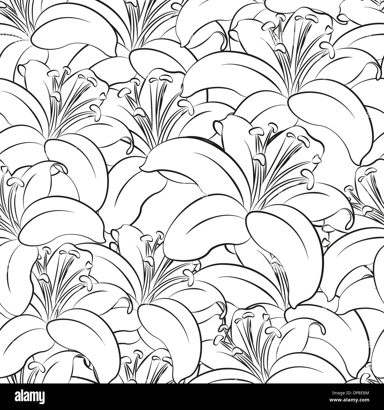 Victorian wallpaper flowers Black and White Stock Photos & Images - Alamy