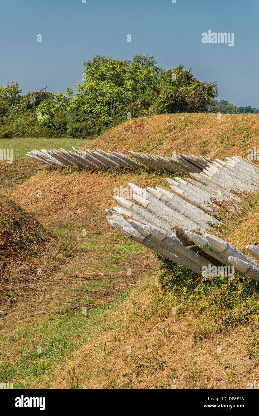 Fortifications and embankments used as the last line of defense by Lord ...